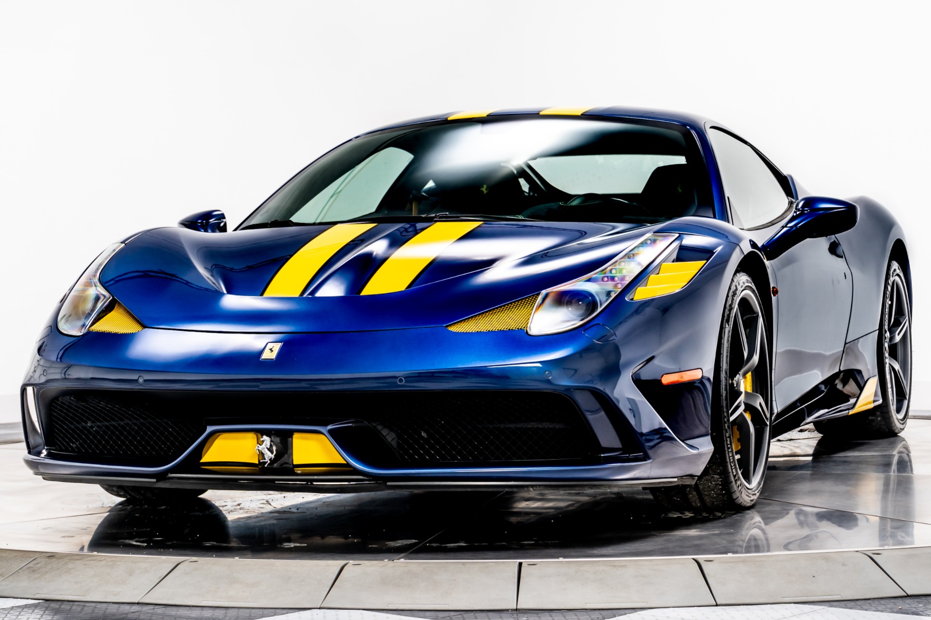 Dark Blue Ferrari 458