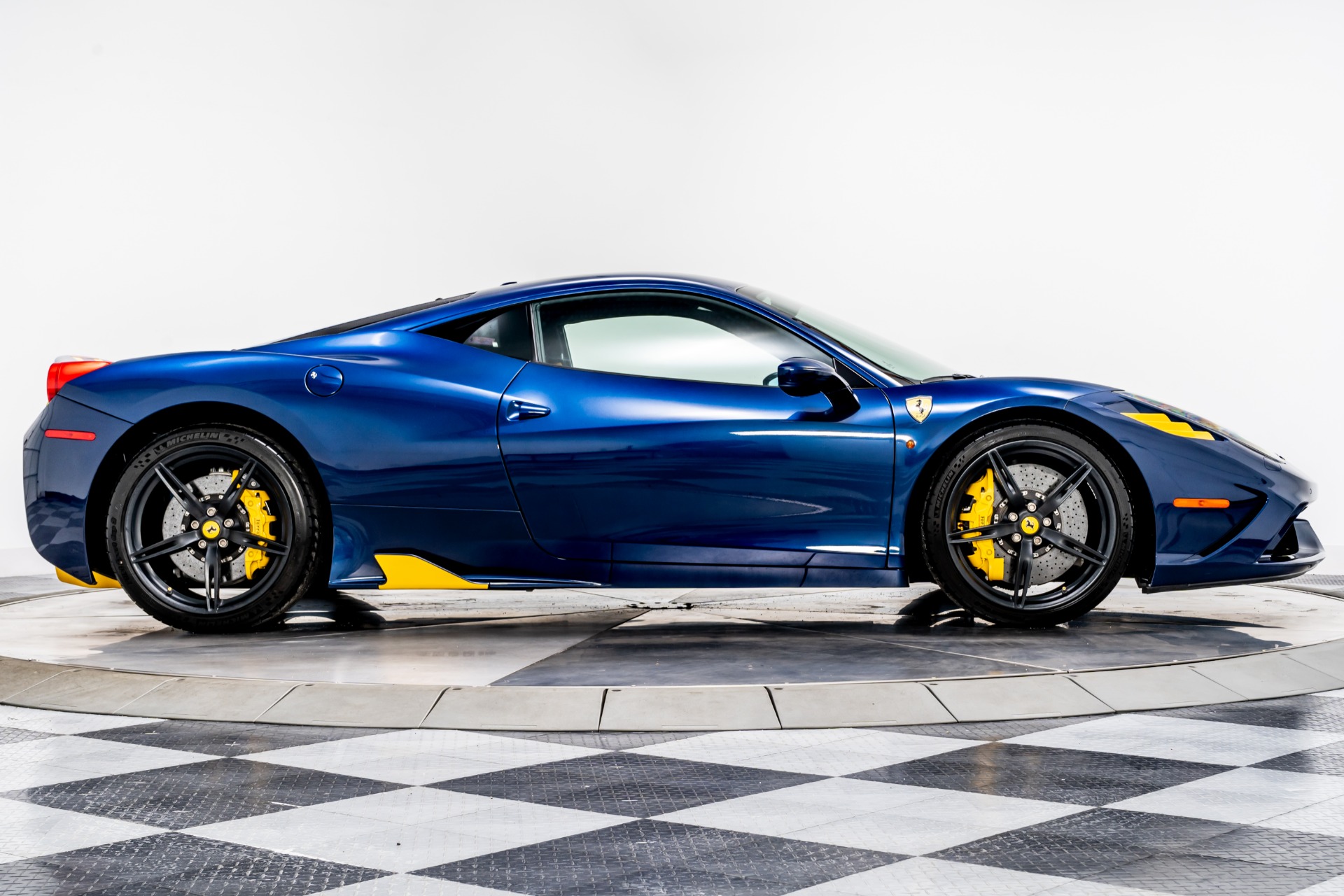 Blue Chrome Ferrari 458