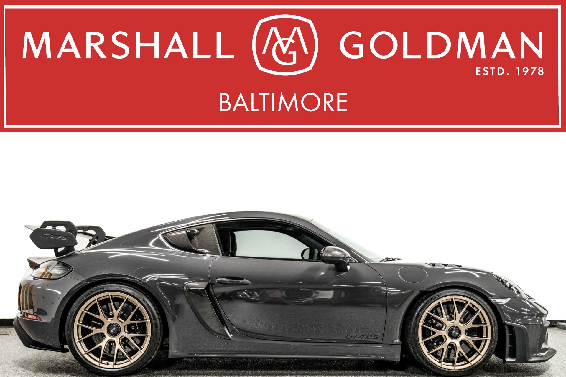 Paint to Sample Gray Black 2023 Porsche 718 Cayman GT4 RS Weissach ...