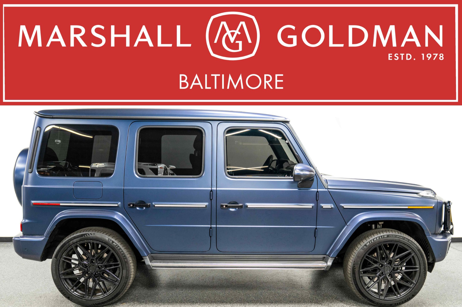 Twilight Blue Metallic 2025 Mercedes-Benz G550 -Full Matte Paint ...
